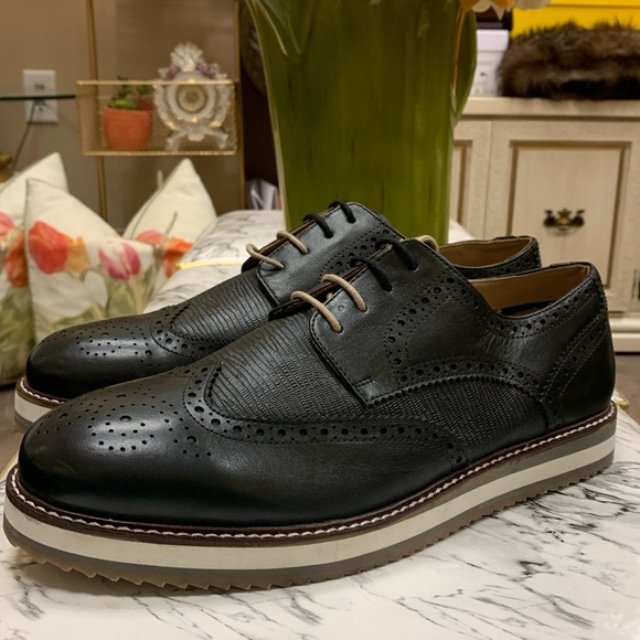 Thomas & Vine | Shoes | Thomasvine Conrad Black Genuine Leather Oxford ...